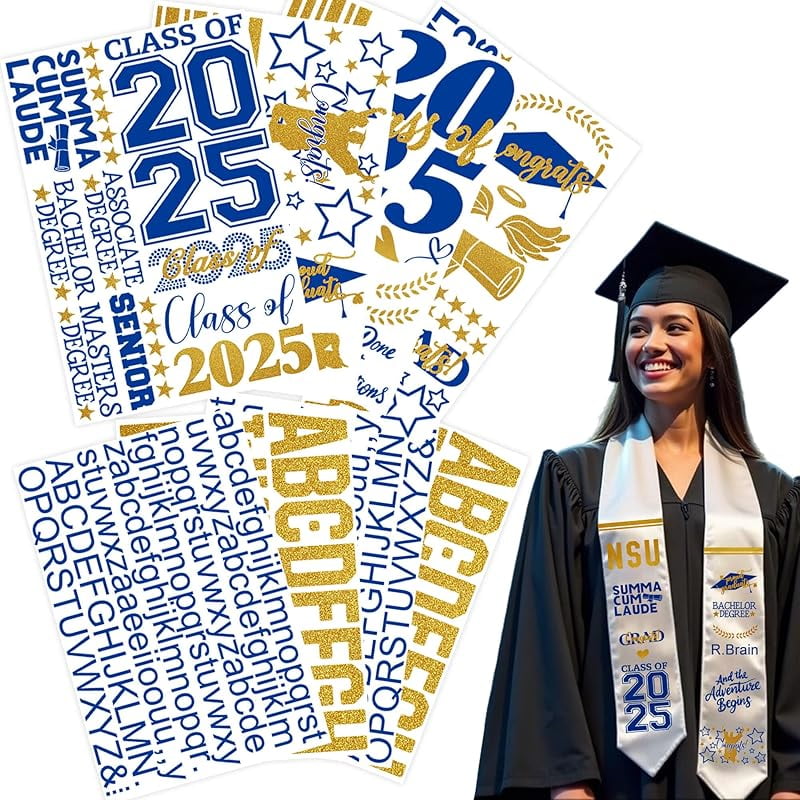 Graduation Stole Sash Class of 2025 Decorations DIY Customize ...