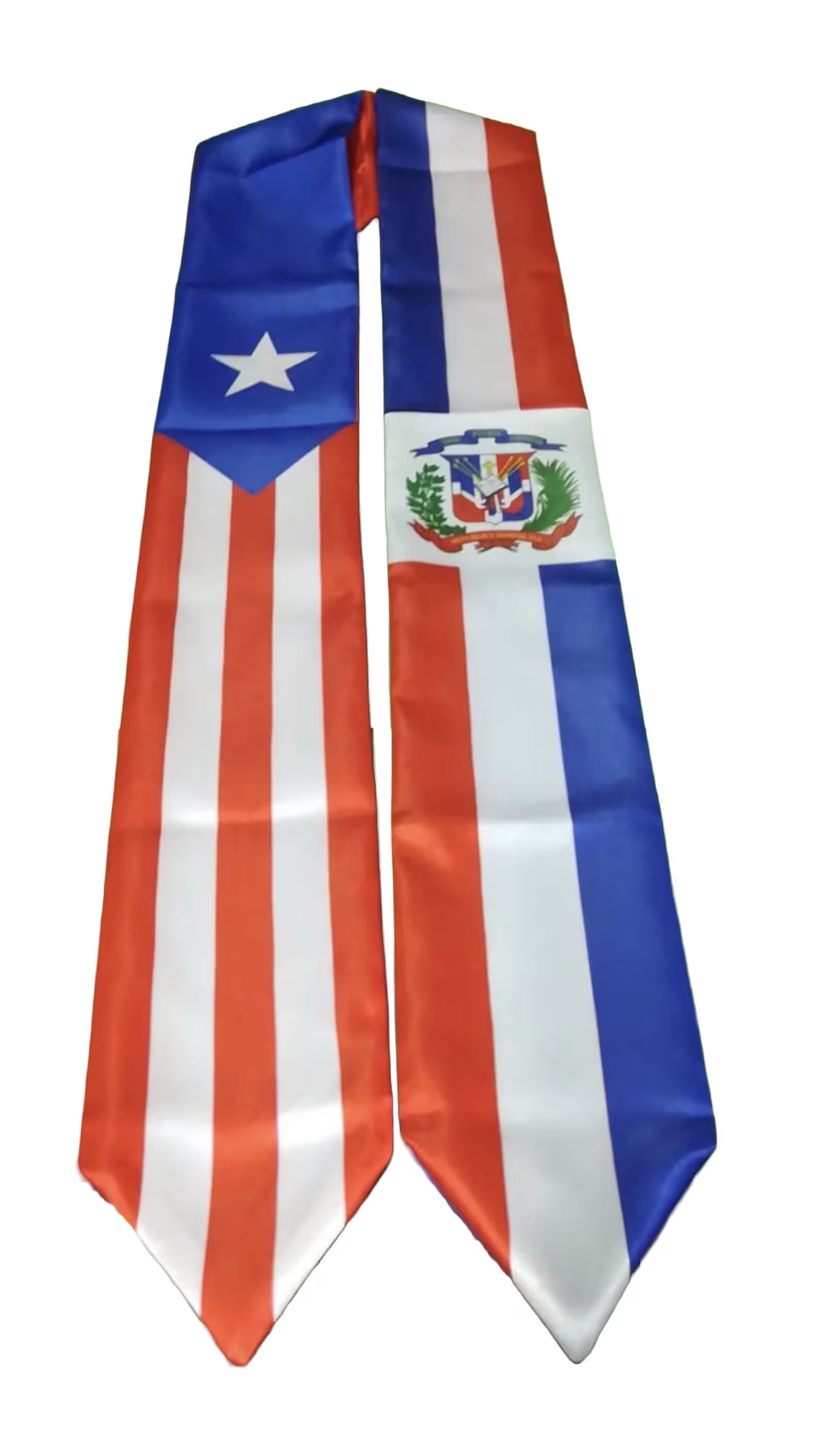 Graduation Stole/Sash - Puerto Rico & Dominican Republic flag - Walmart.com