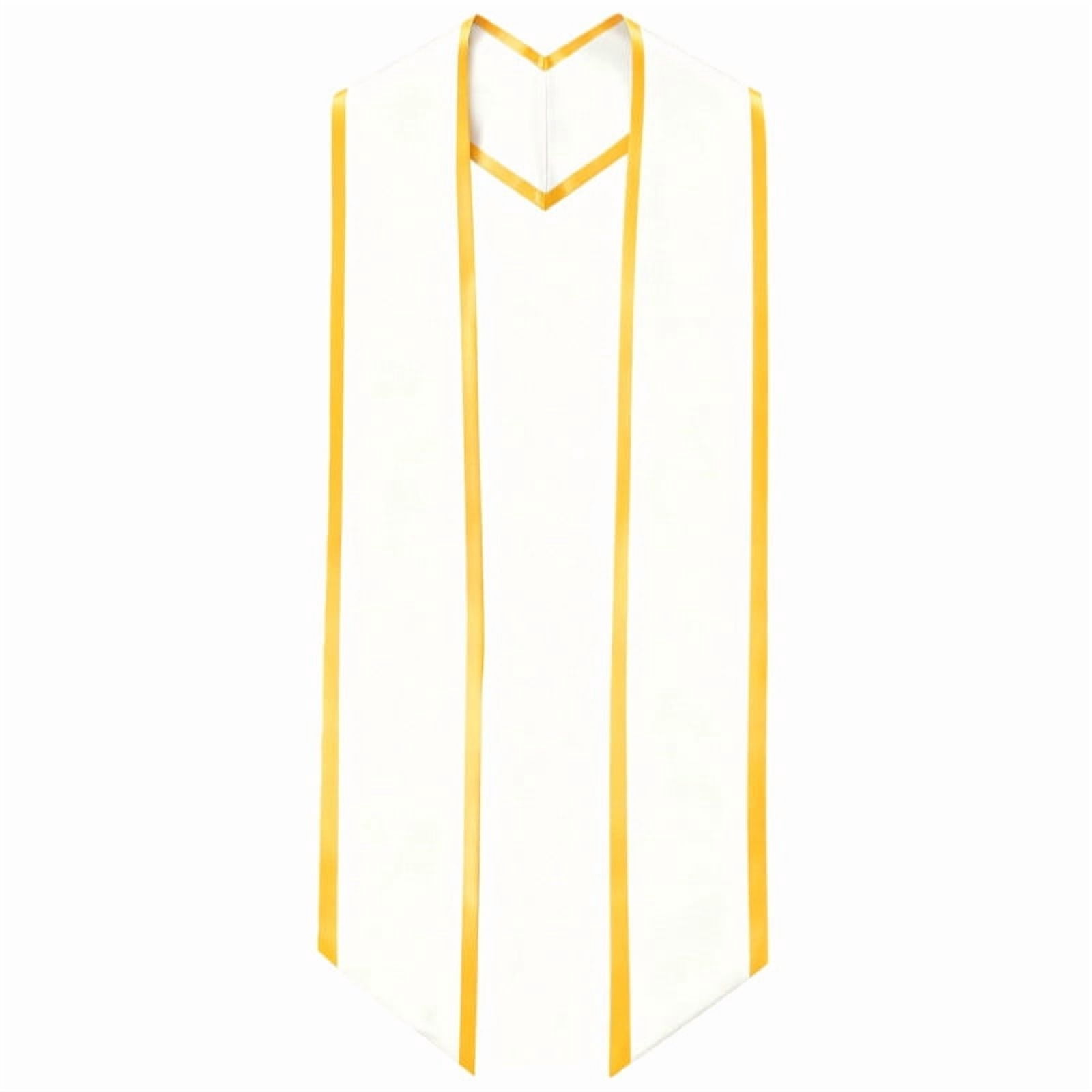 Graduation Stole Sash with Gold Trim Satin Graduation Stole for High ...