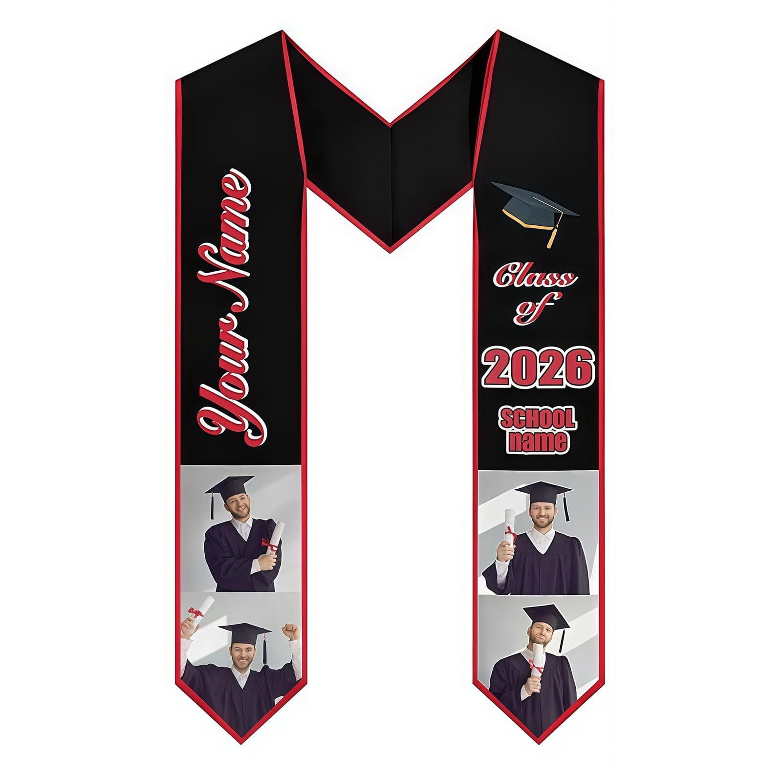 Graduation Stoles Class Of 2026 Personalized Graduation Stole Custom ...