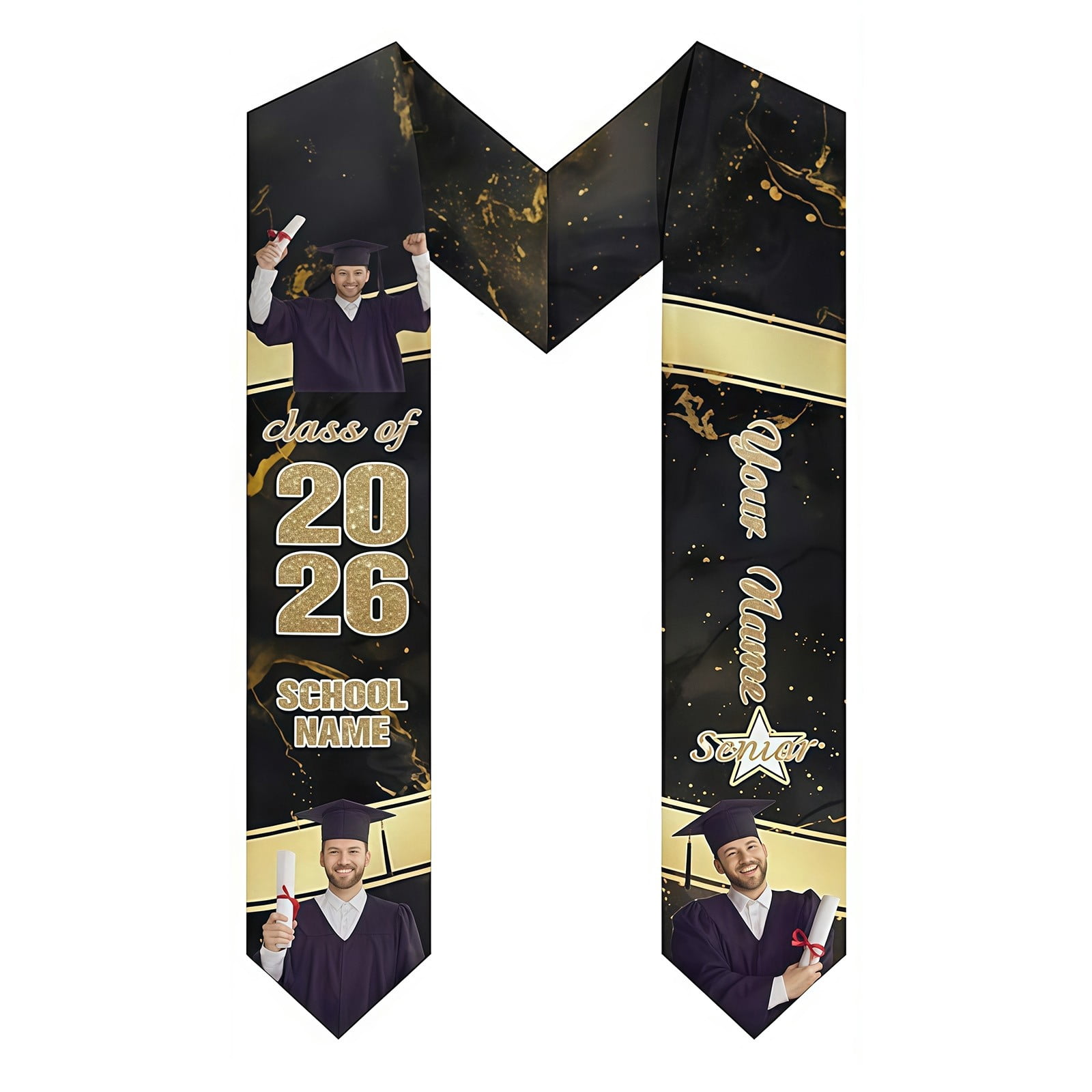 Graduation Stoles Class Of 2026 Personalized Graduation Stole Custom ...