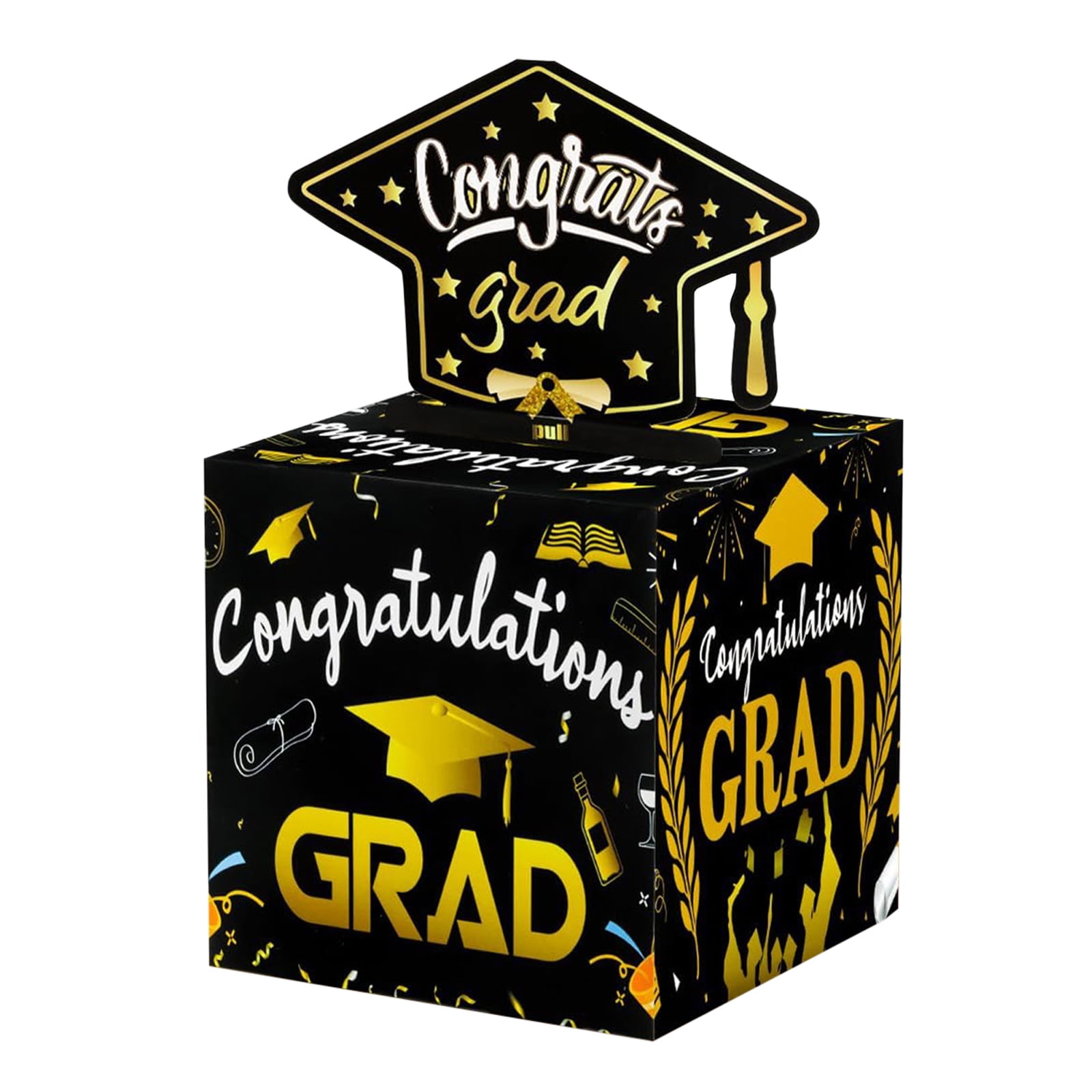 Graduation Surprise Box 2025 Congrats Grad Cardboard Gift Card Box ...