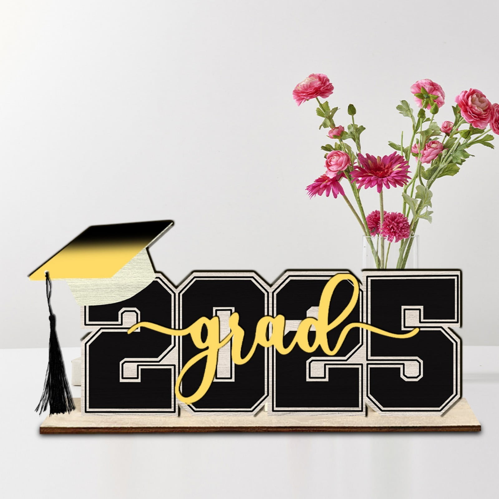 Graduation Table Decorations 2025 Wooden Table Topper Centerpieces ...