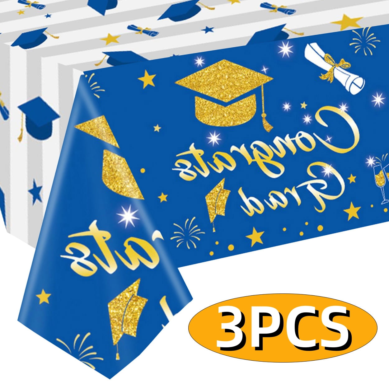 Graduation Tablecloth Decorations Graduation Party Supplies Disposable ...