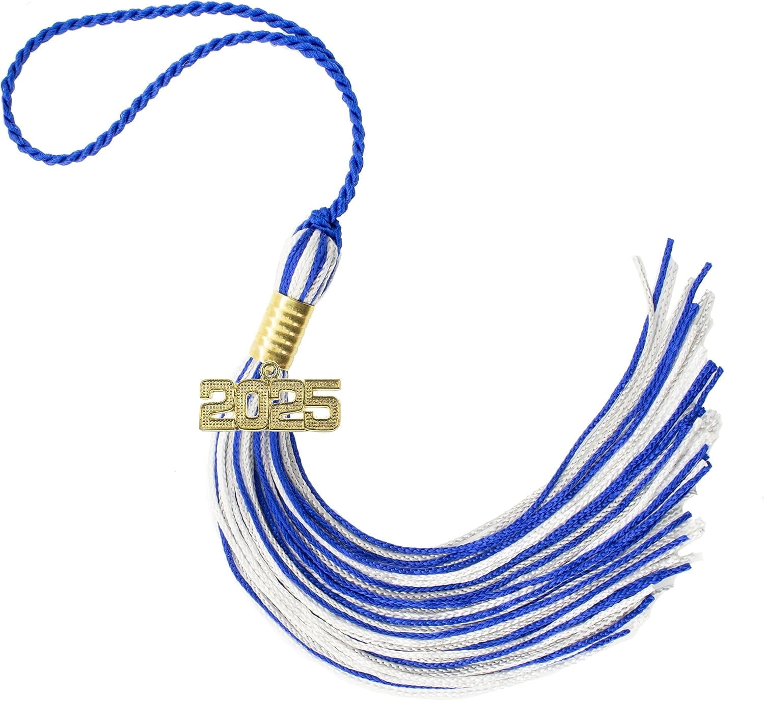 Graduation Tassel 2025 ROYAL/GRAY/WHITE- Tassel Depot Brand - Walmart.com
