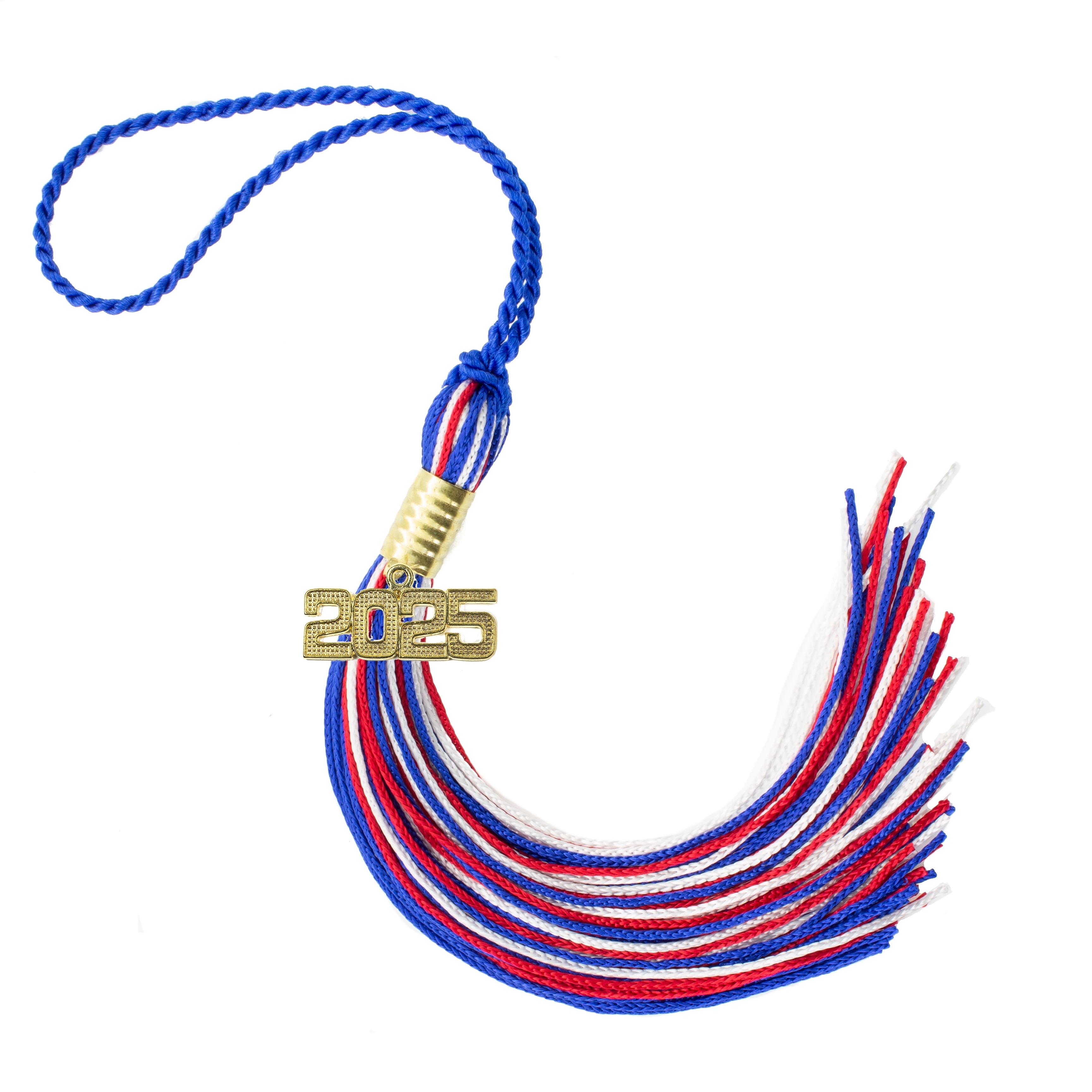 Graduation Tassel 2025 ROYAL/RED/WHITE- Tassel Depot Brand - Walmart.com