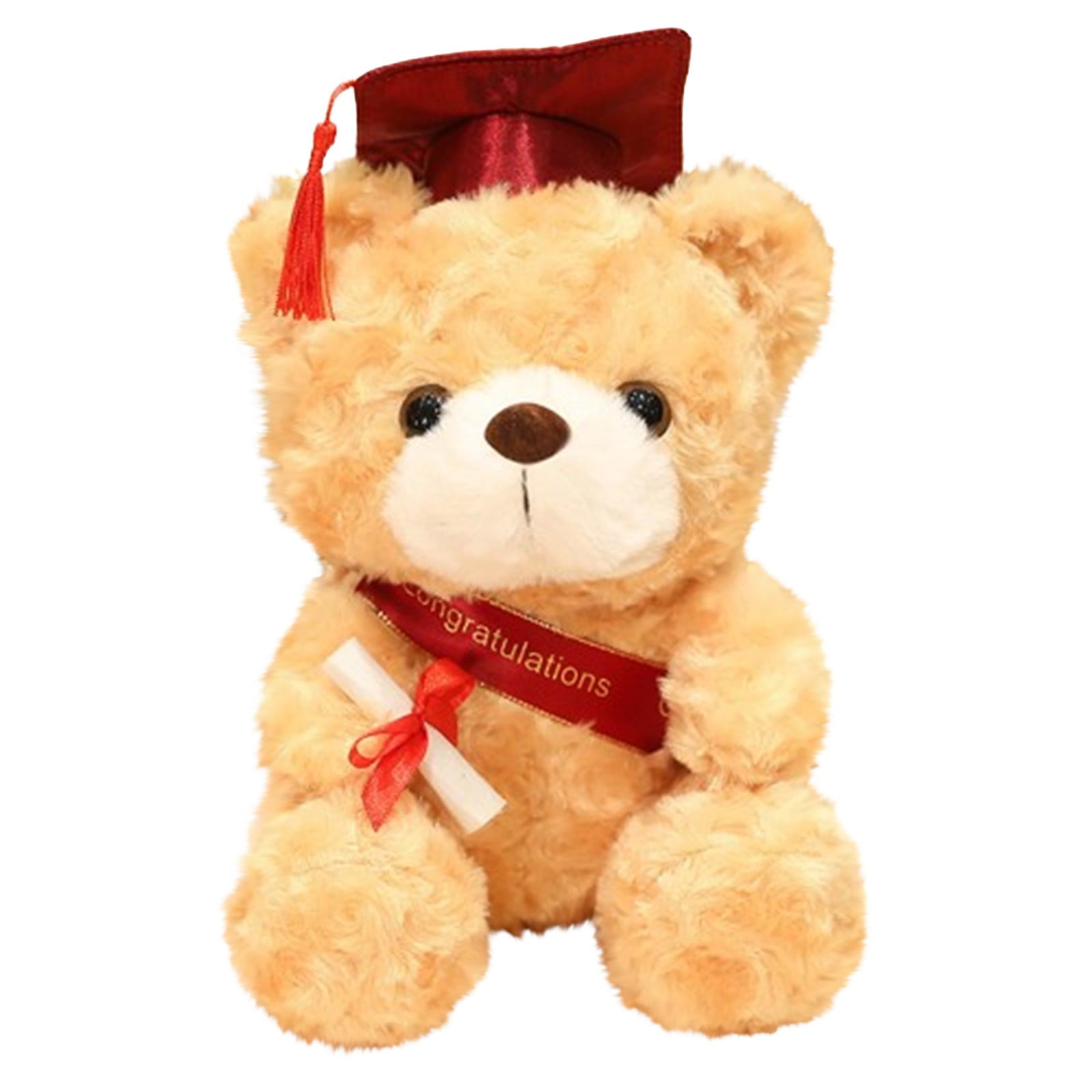 Graduation Teddy Bear Plush | Bachelor Gown & Cap | Soft Short Plush ...