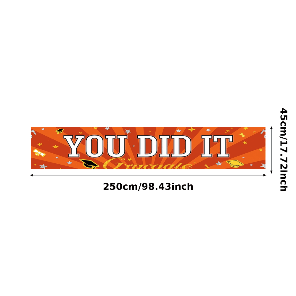 Graduation Theme Banner Congratulations Banner Decorative Graduation ...