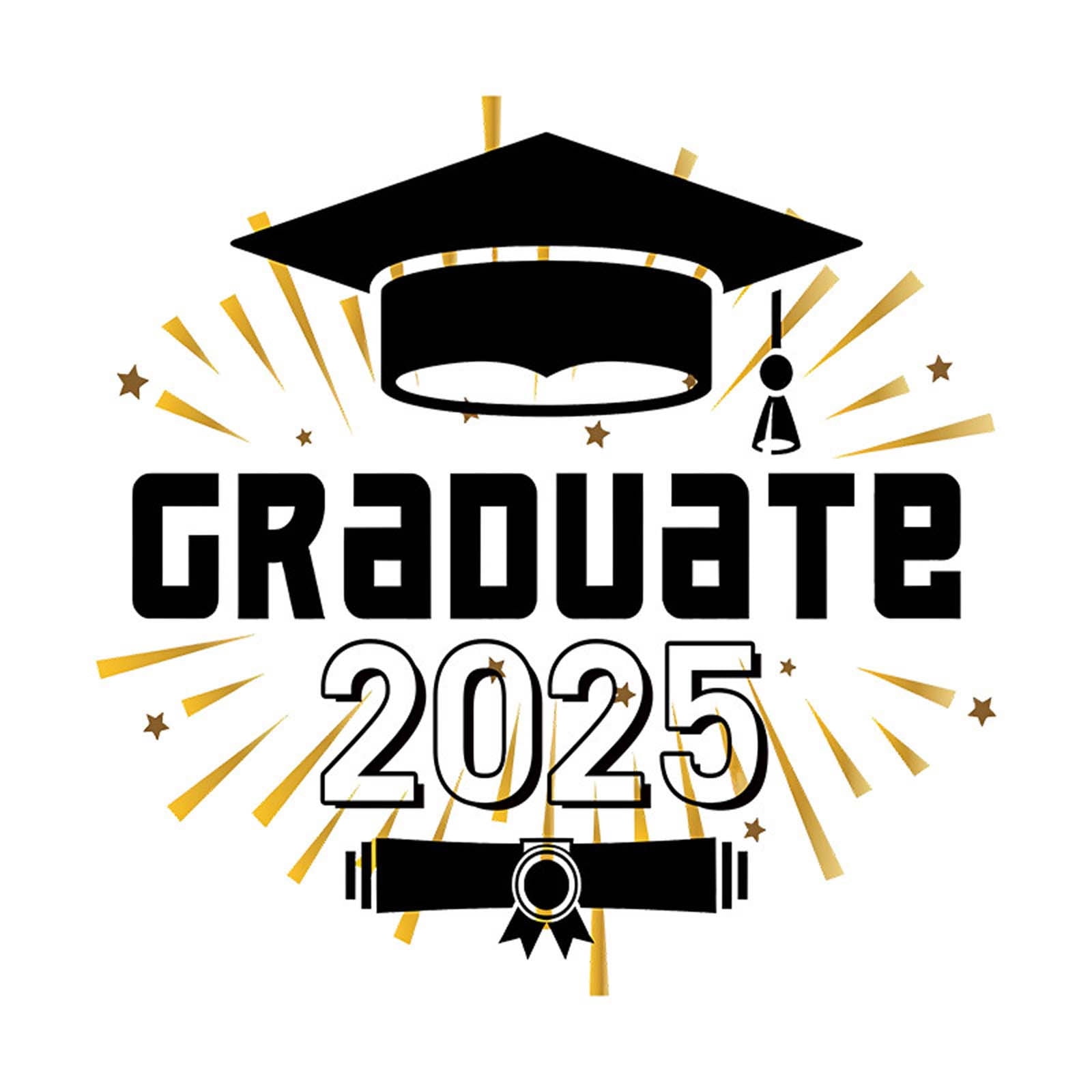 Graduation-Themed PVC Wall Stickers - Self-Adhesive Party Decor for ...
