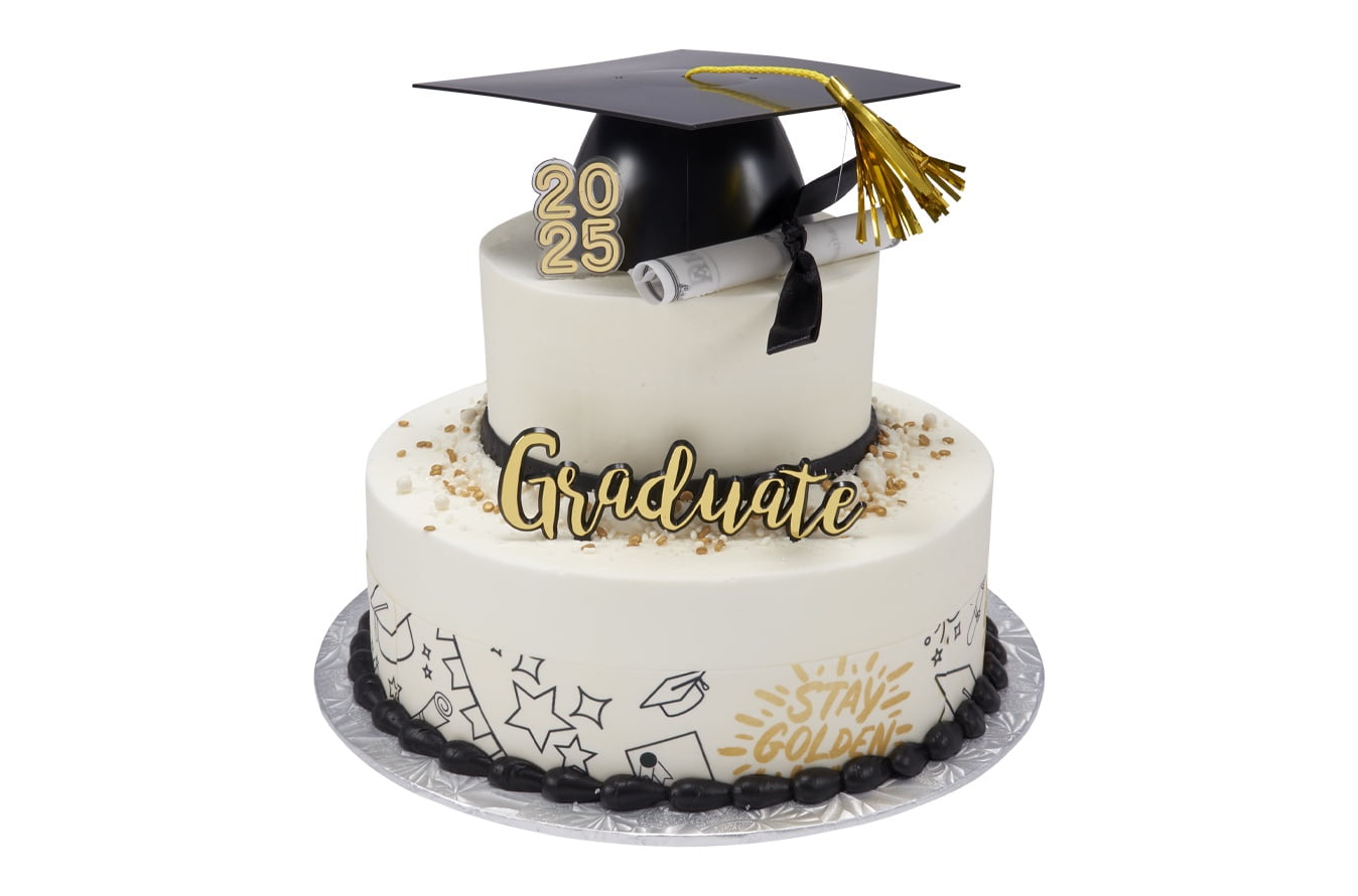 Graduation Two Tier Cake - Walmart.com