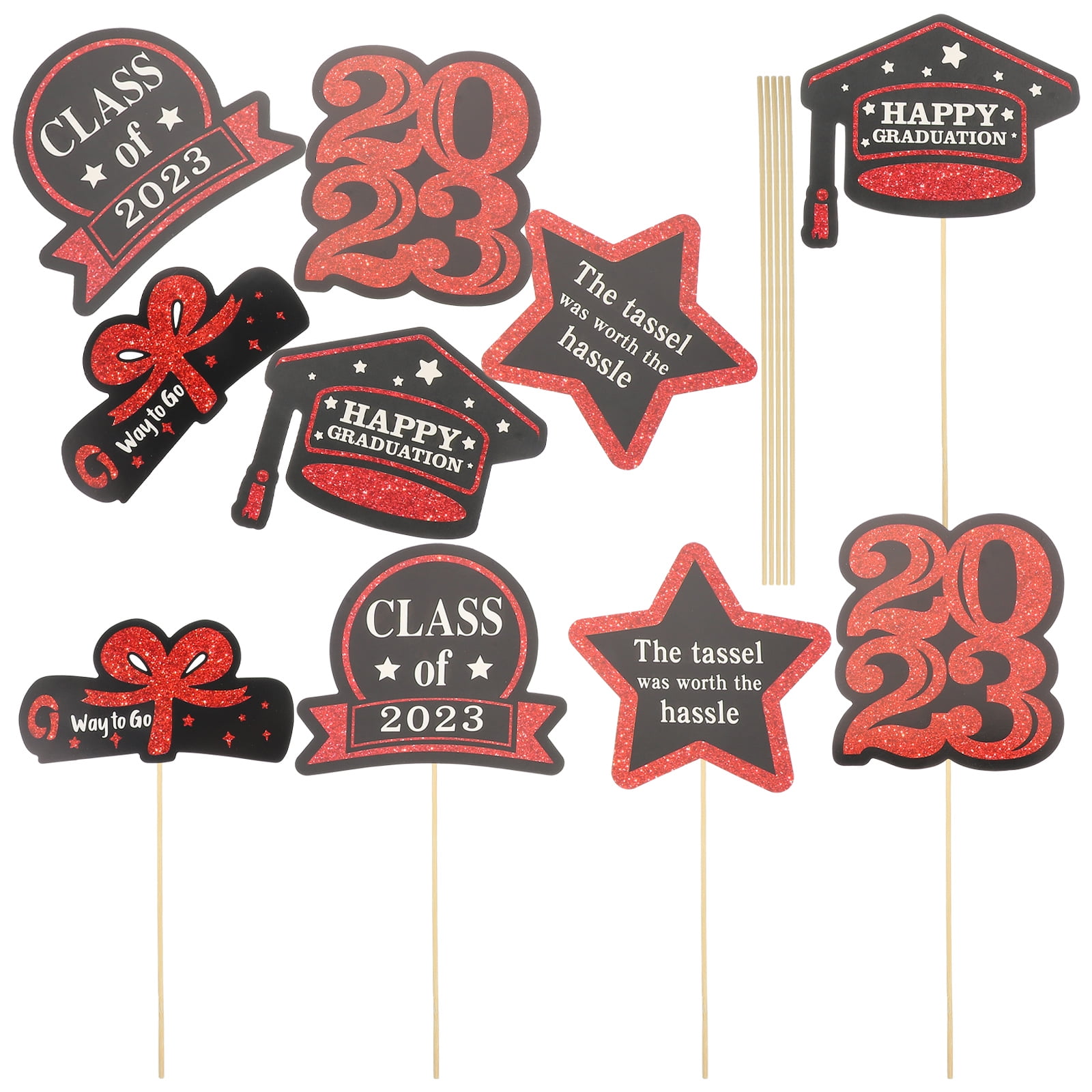 Graduation Vase Arrangement Desktop Decor Table Cards Flower Container ...