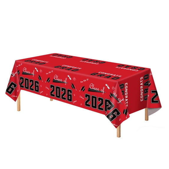 Graduation Waterproof Tablecloth 2026 Congrats Grad Print Party Decor ...