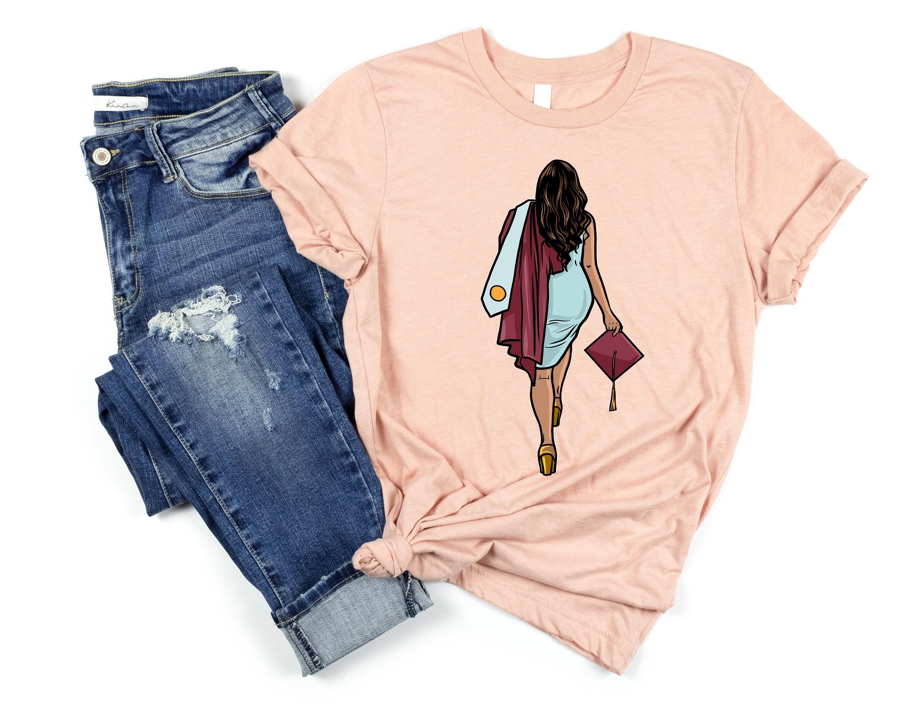 Graduation Woman Cap Diploma Shirt,Masters graduation Shirt,Class Of ...