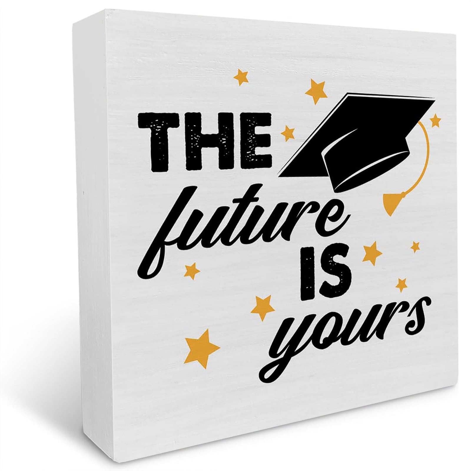 Graduation Wood Box Sign Decor Desk Sign Graduate the Future Is Yours ...