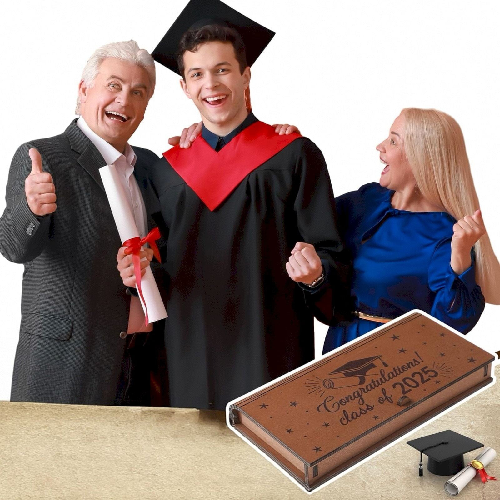 Graduation Wooden M Oney Holder 2025 Graduation G Ift Class Of 2025 M ...