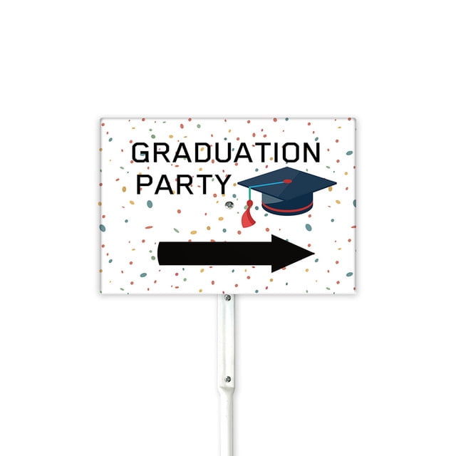 Graduation Yard Sign Party Accessory Directional Yard Signs with Stakes ...
