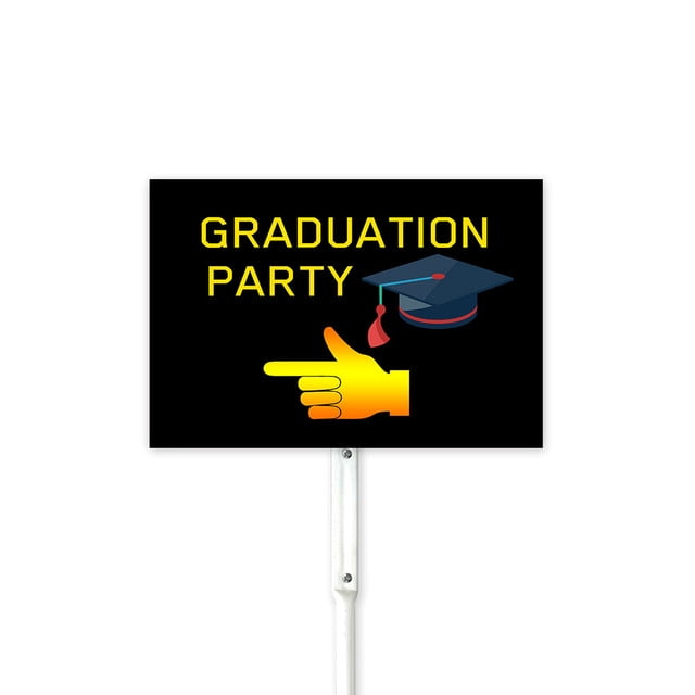 Graduation Yard Sign Party Accessory Directional Yard Signs with Stakes ...