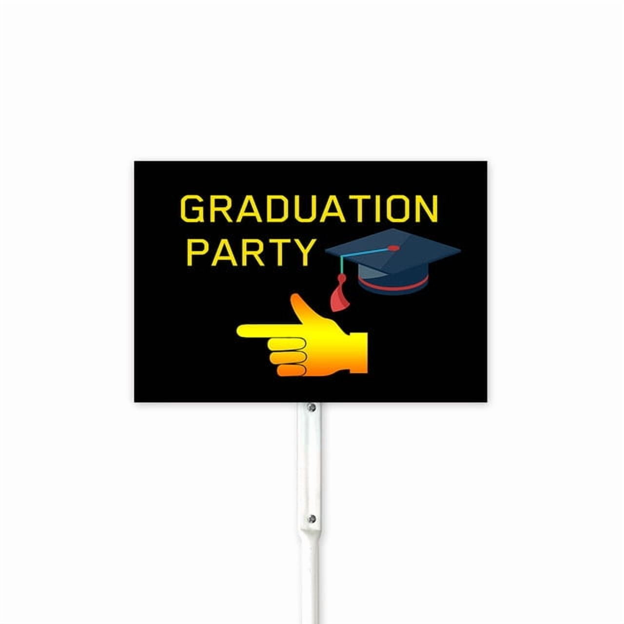 Graduation Yard Sign Party Accessory Directional Yard Signs with Stakes ...