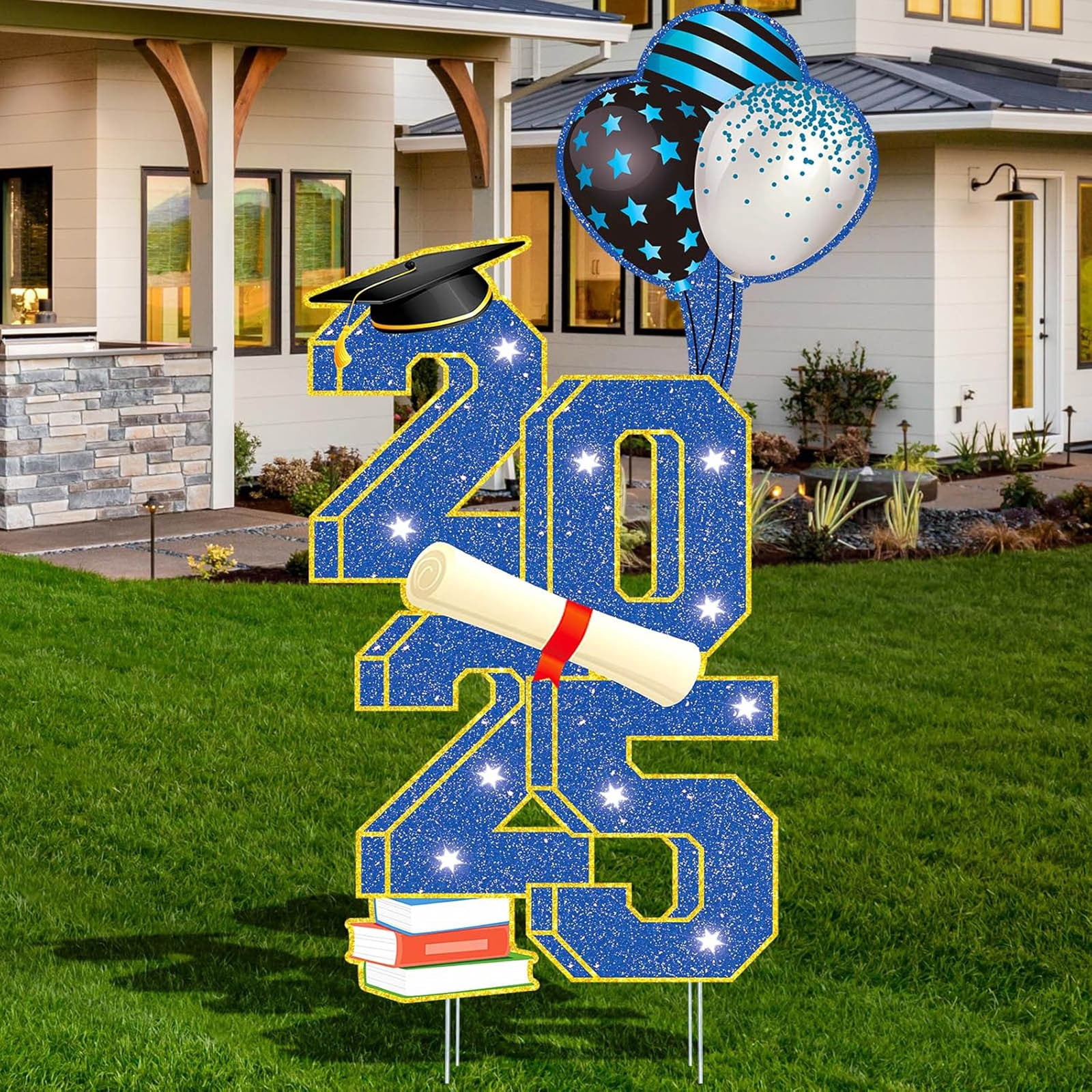 Graduation Yard Signs Class of 2025-36 inch Large Congrats Grad Yard ...