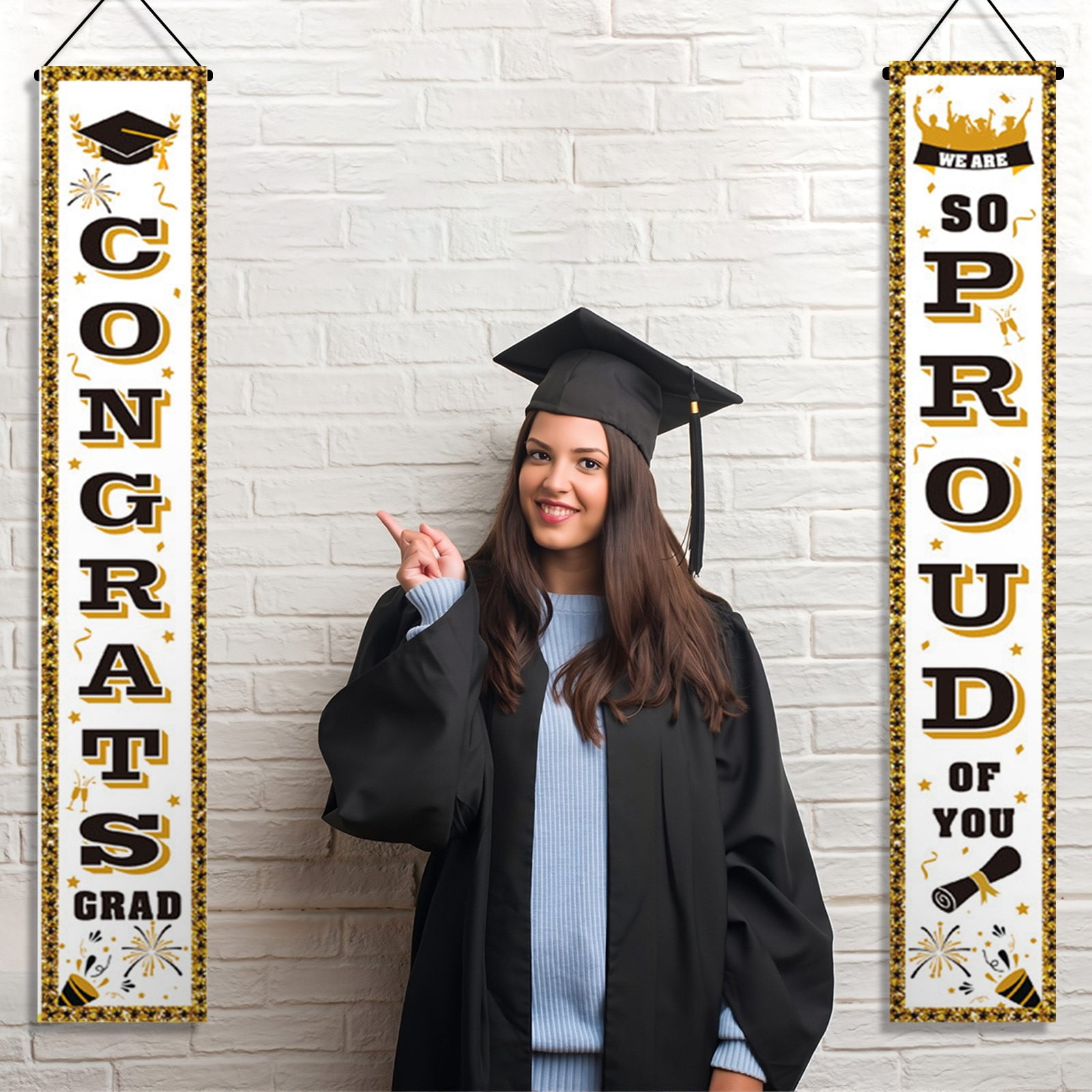 Graduation Yard Signs Class Of 2025, Grad 2025 Hanging Decorations ...