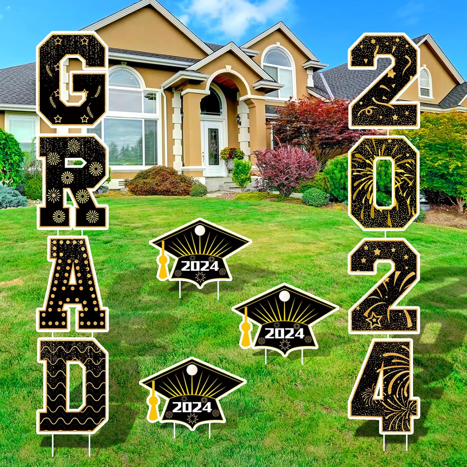 Graduation Yard Signs tions Class Of 2024 15 Inch Graduation Yard Sign ...