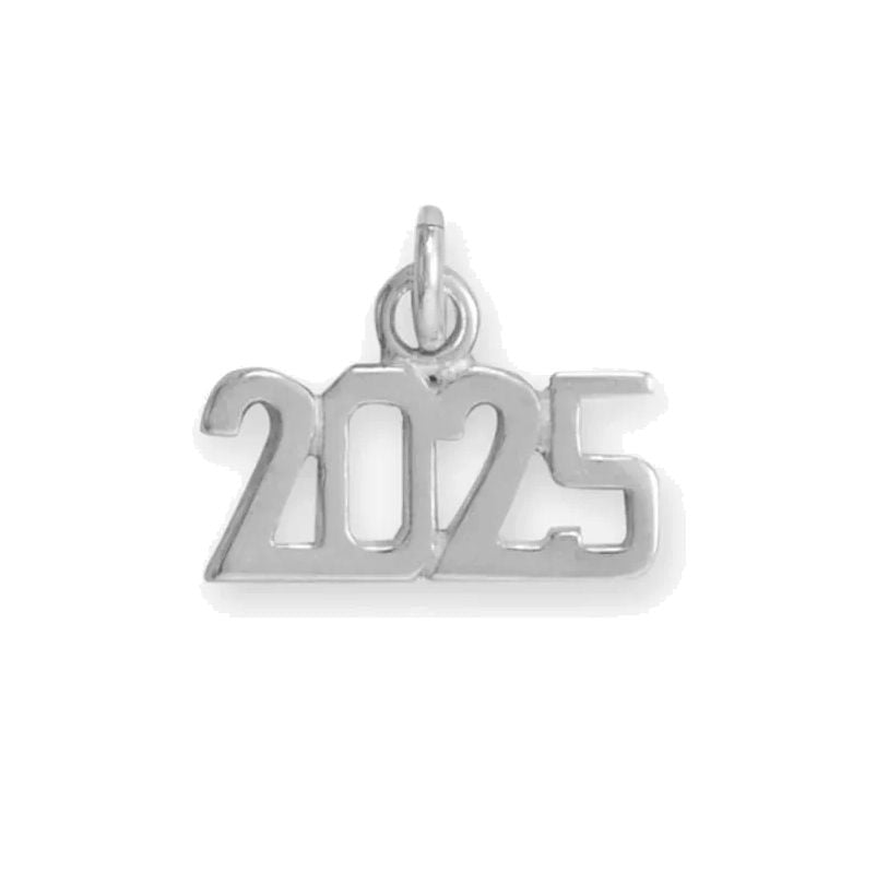 Graduation Year Charm 2025 Sterling Silver - Walmart.com
