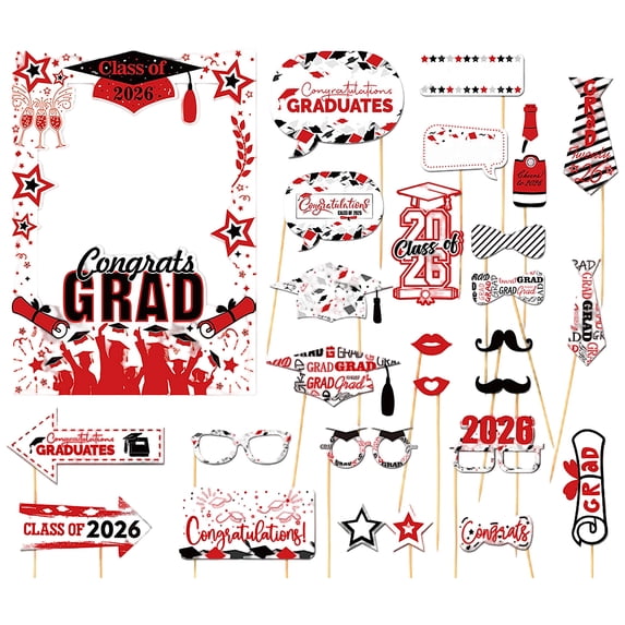 Graduation decorations 2026, Graduation Photo Props, Photo Booth Frame ...