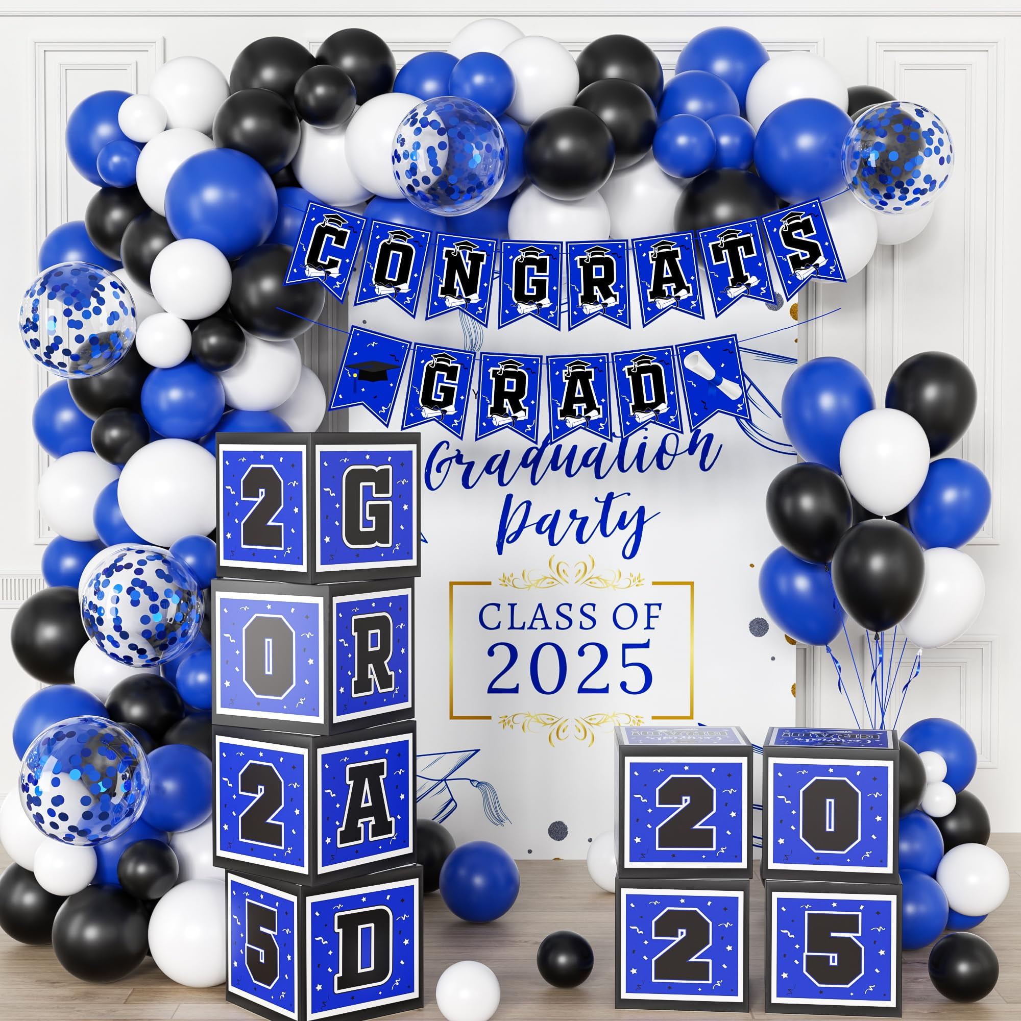 Graduation decorations class of RRF12 2025,Grad 2025 Boxes,balloons of ...