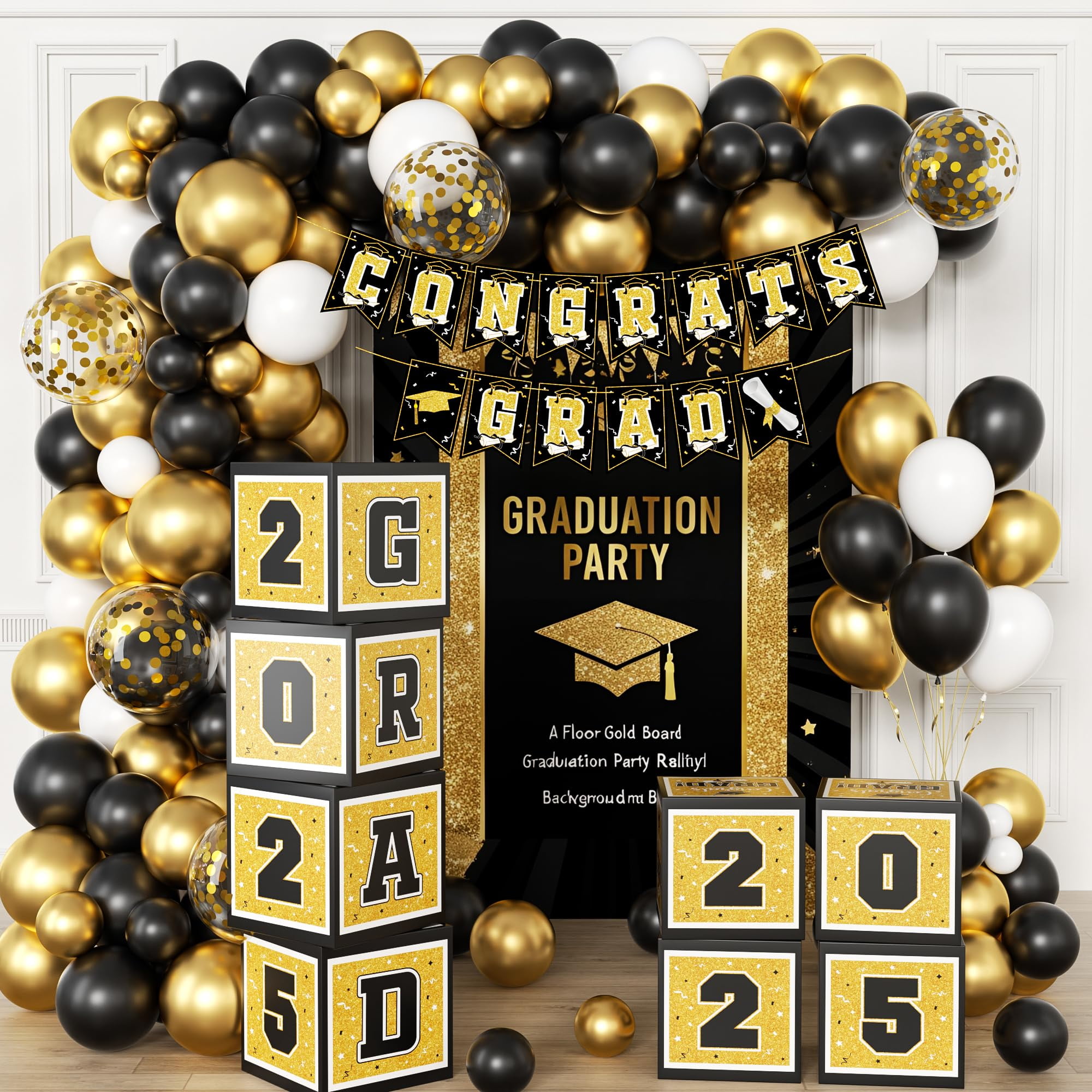 Graduation decorations class of SSF20 2025,Grad 2025 Boxes,balloons of ...
