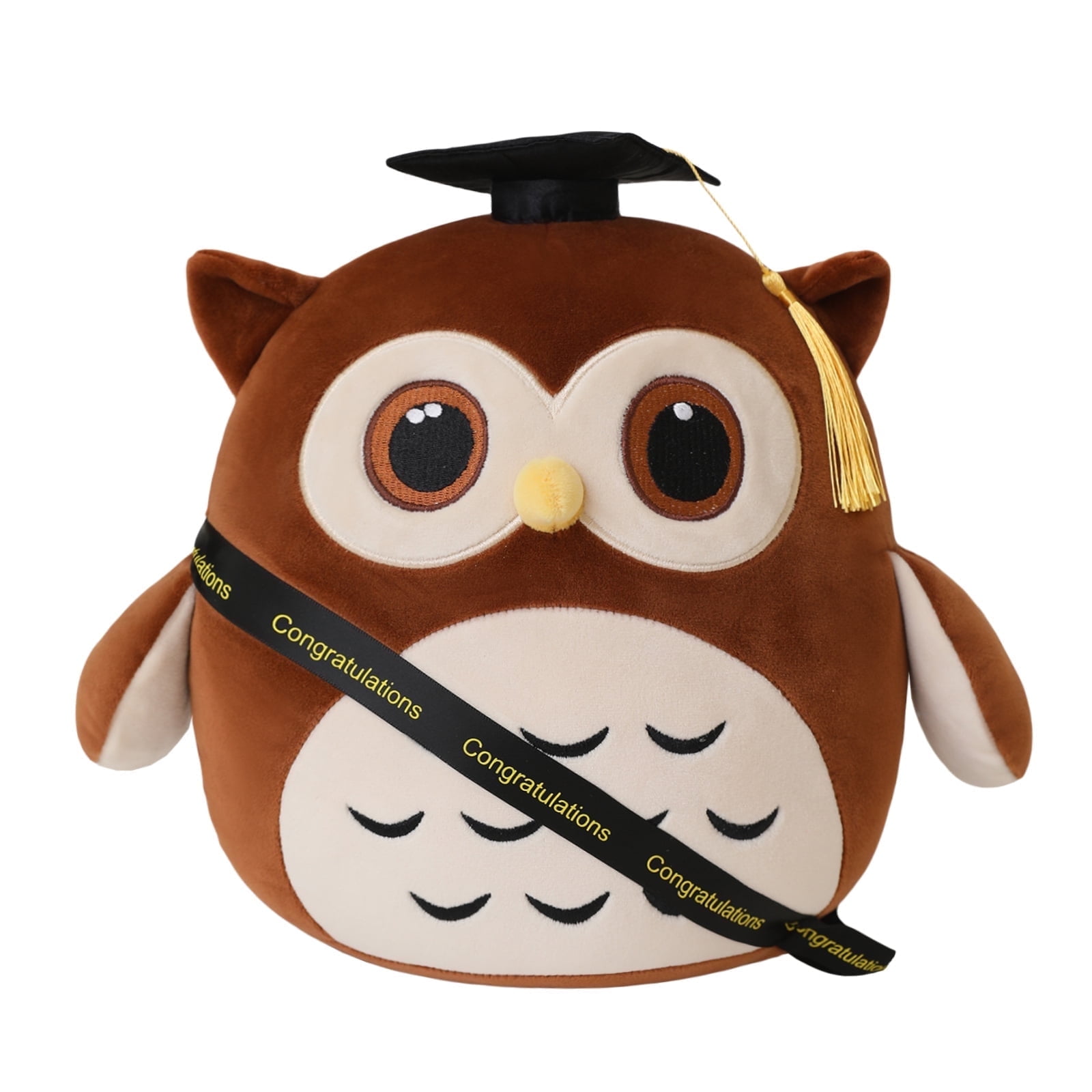 Graduation owl Plush Brown owl Stuffed Animal for Boys & Girls (10 ...
