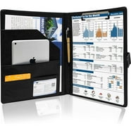 Samsill Professional Padfolio, 8.5"x11" Writing Pad Included, Black ...