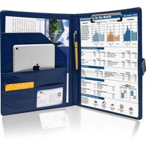 Bopika Padfolio Portfolio Organizer Folder with Calculator for Office ...