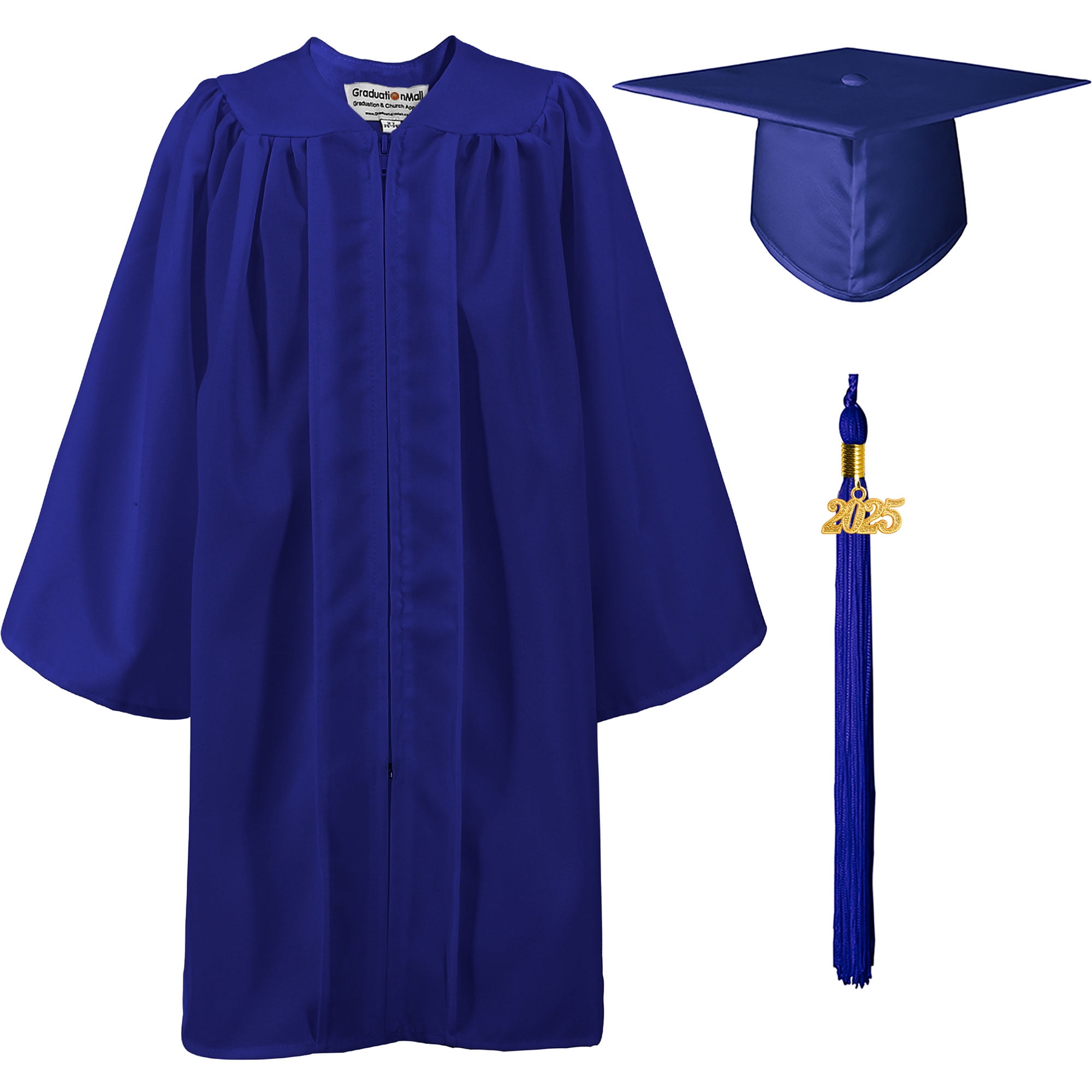 GraduationMall Matte Polyester Kindergarten Graduation Gown Cap Set ...