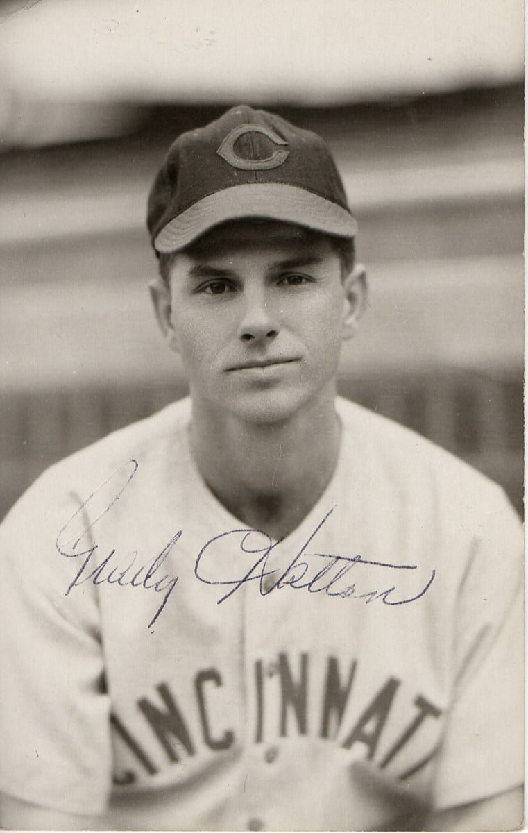 Grady Hatten Signed Autographed Postcard Photo Cincinnati Reds JSA ...