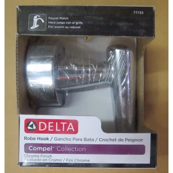 Grady White #10-1291 Delta Compel Collection Robe Hook Polished Chrome ...