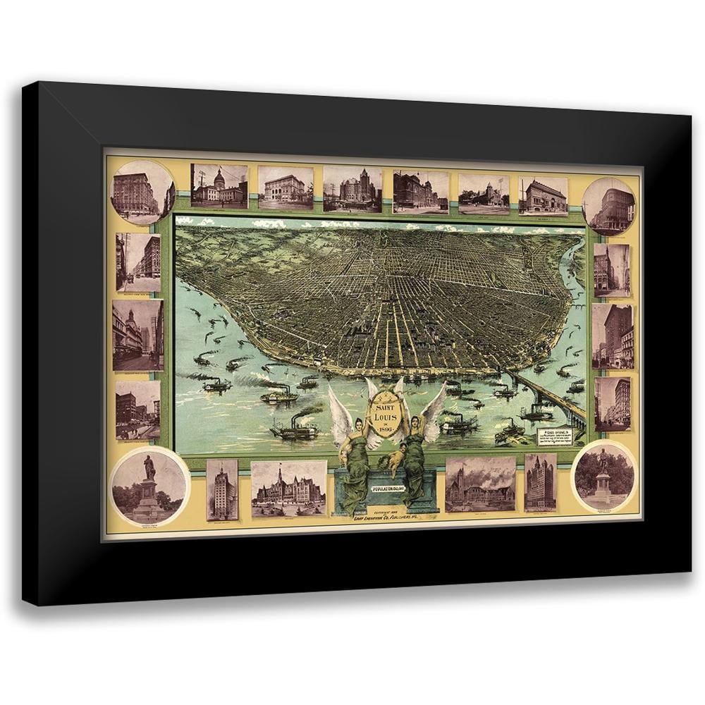 Graf 24x17 Black Modern Framed Museum Art Print Titled - St Louis ...