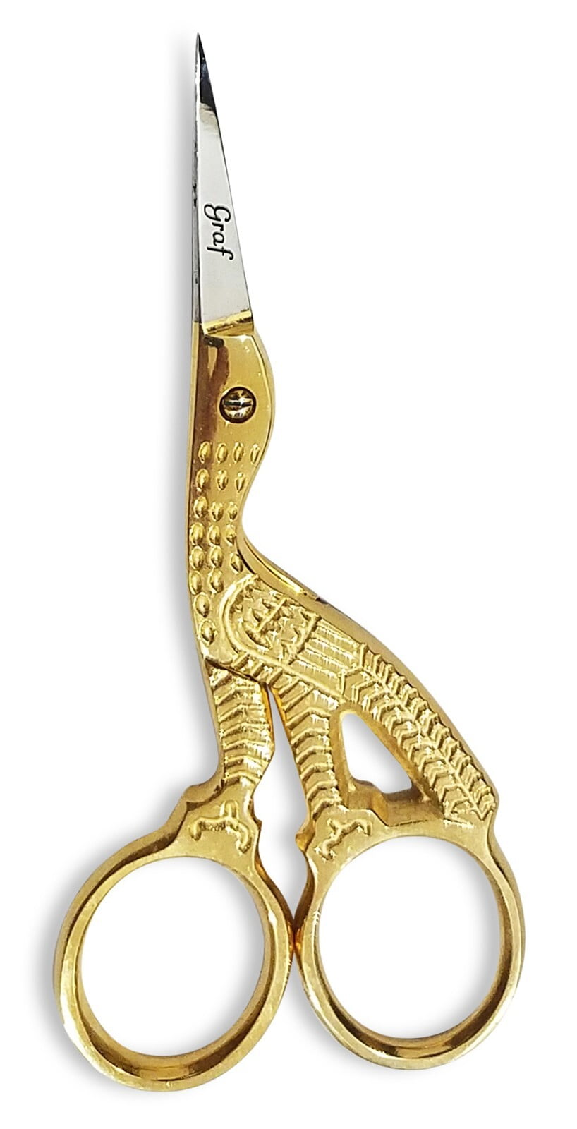Graf Professional 3.5" Dressmaker's Tailor's Stainless Steel Gold Stork ...