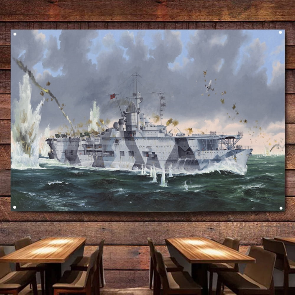 Graf Zeppelin Battleship Wall Art Banners Hanging Flags Wall Chart ...