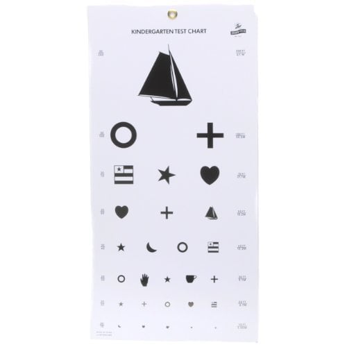 Grafco Kindergarten Plastic Eye Chart, 20' Distance, Snellen Visual ... Grafco Kindergarten Plastic Eye Chart, 20' Distance, Snellen Visual ...