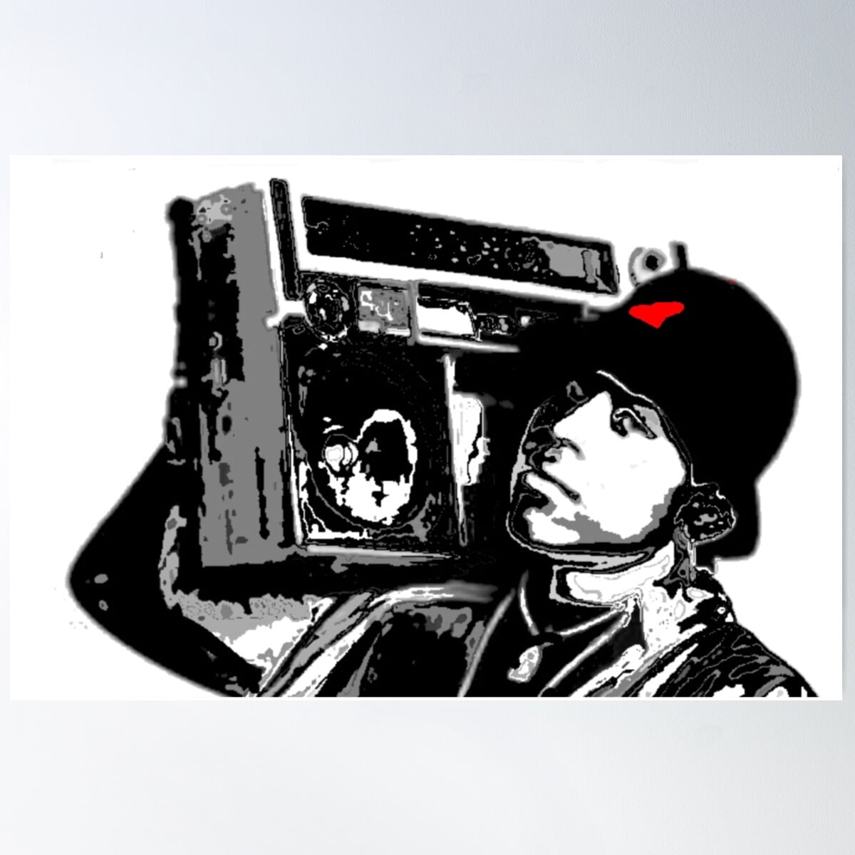 Graff Street Rap Hip Hop Boombox Pop Art Canvas Painting Graffiti Urban ...