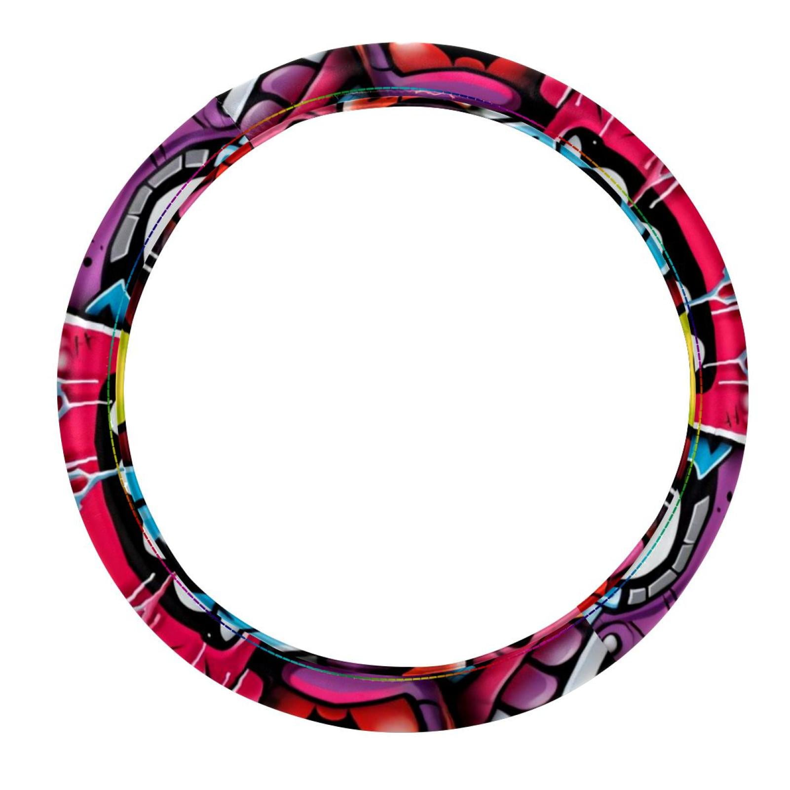 Graffiti 14.5 Inch Car Wheel Cover, Printing Design, PVC Leather, Auto ...