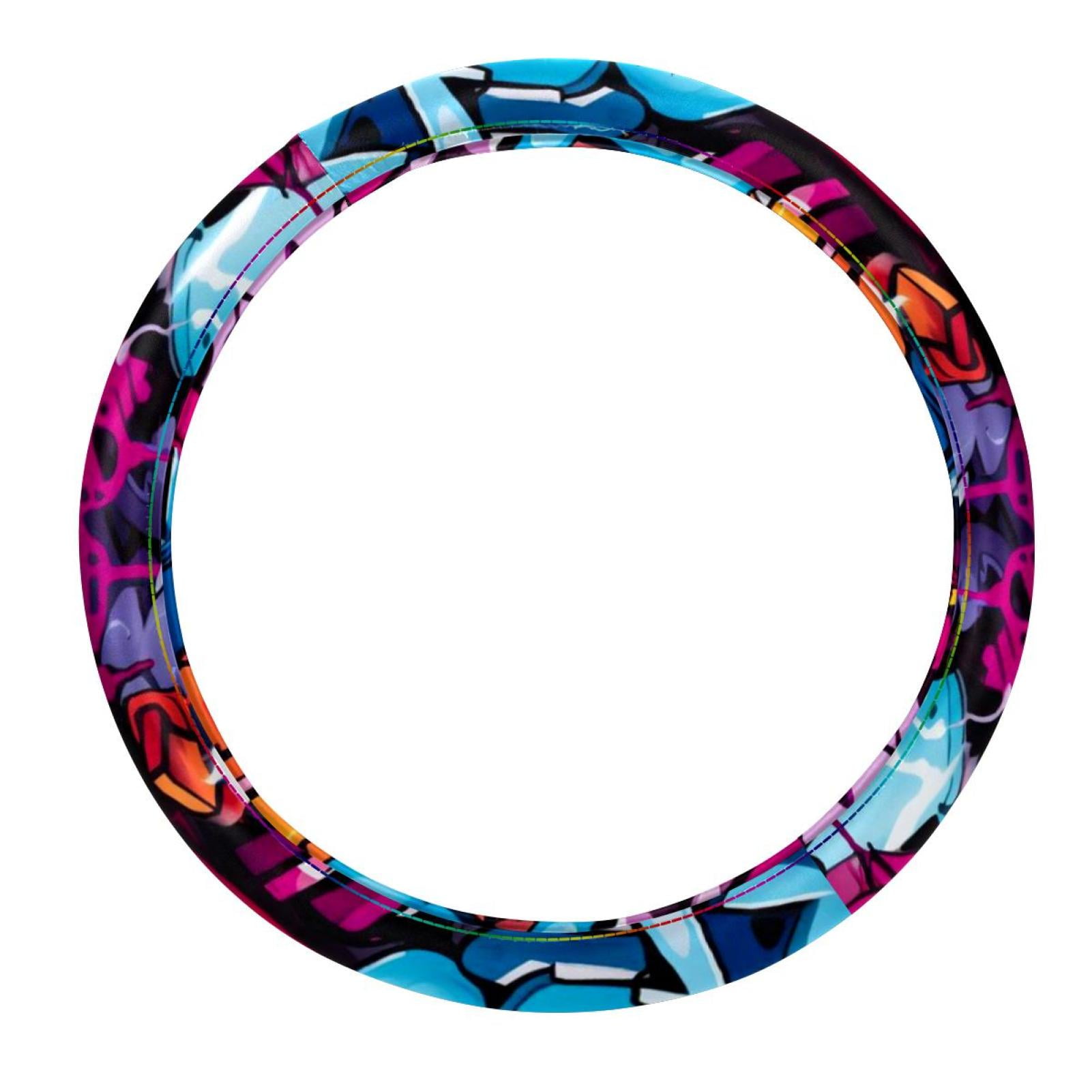 Graffiti 14.5 Inch Printing PVC Leather Car Wheel Cover Auto ...