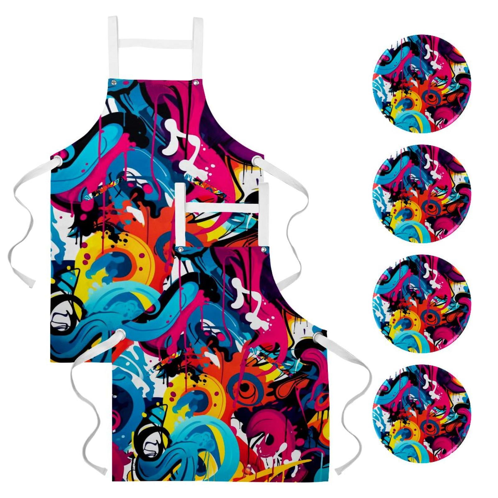 Graffiti 2 Pack Waterproof Pins with Pockets and Badges - Button Art ...