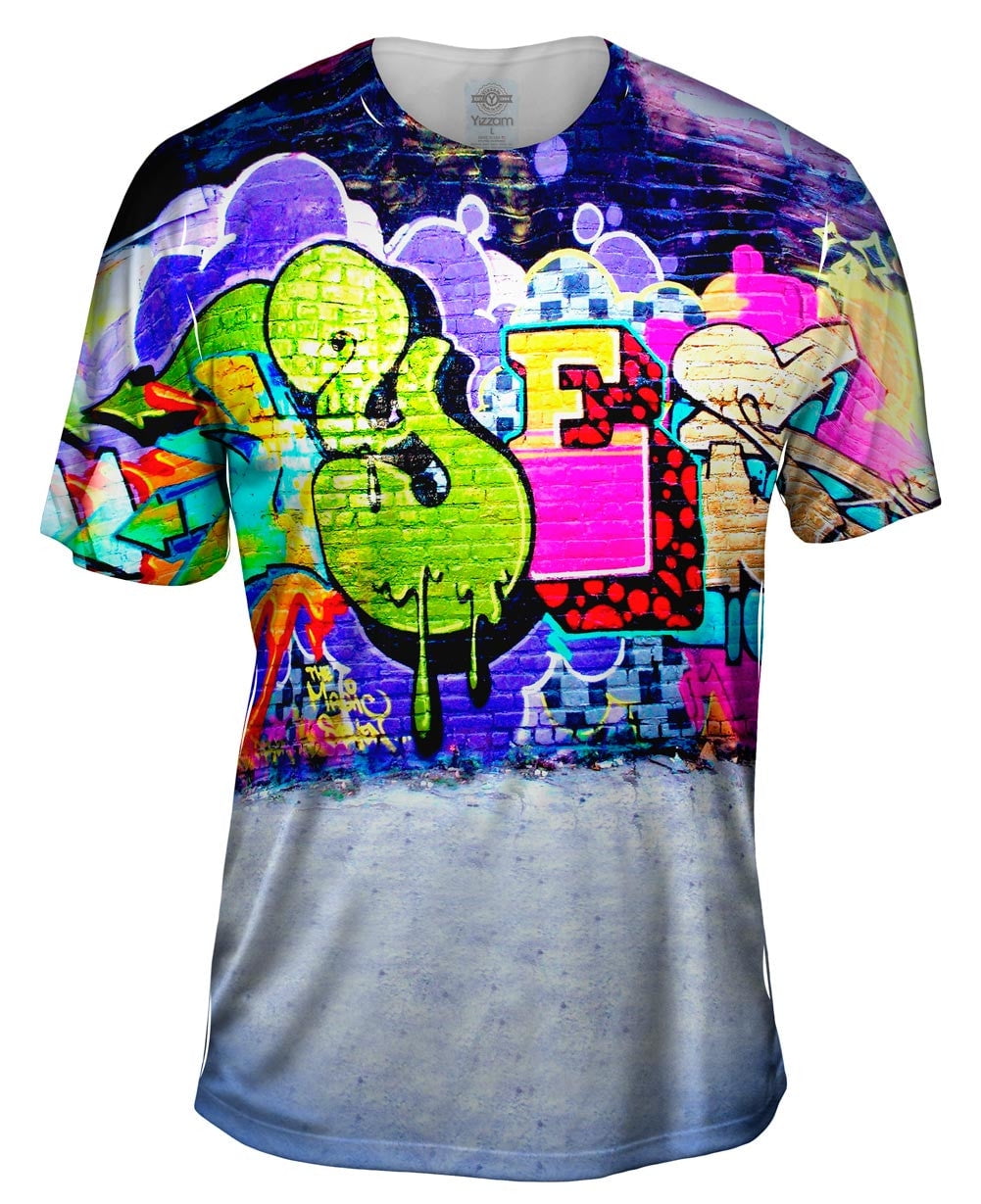 Graffiti And E Mens T-Shirt All Over Print - Walmart.com