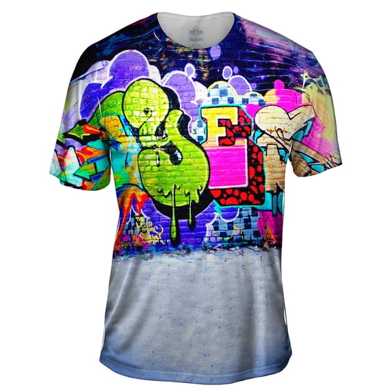 Graffiti And E Mens T-Shirt All Over Print - Walmart.com
