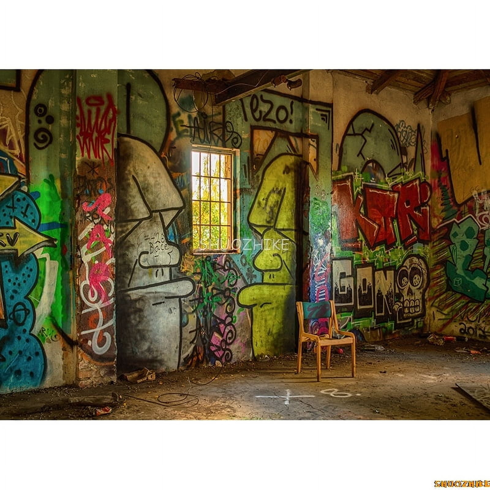 Graffiti Antique Brick Wall Photography Backdrops Props Cemt Texture St ...