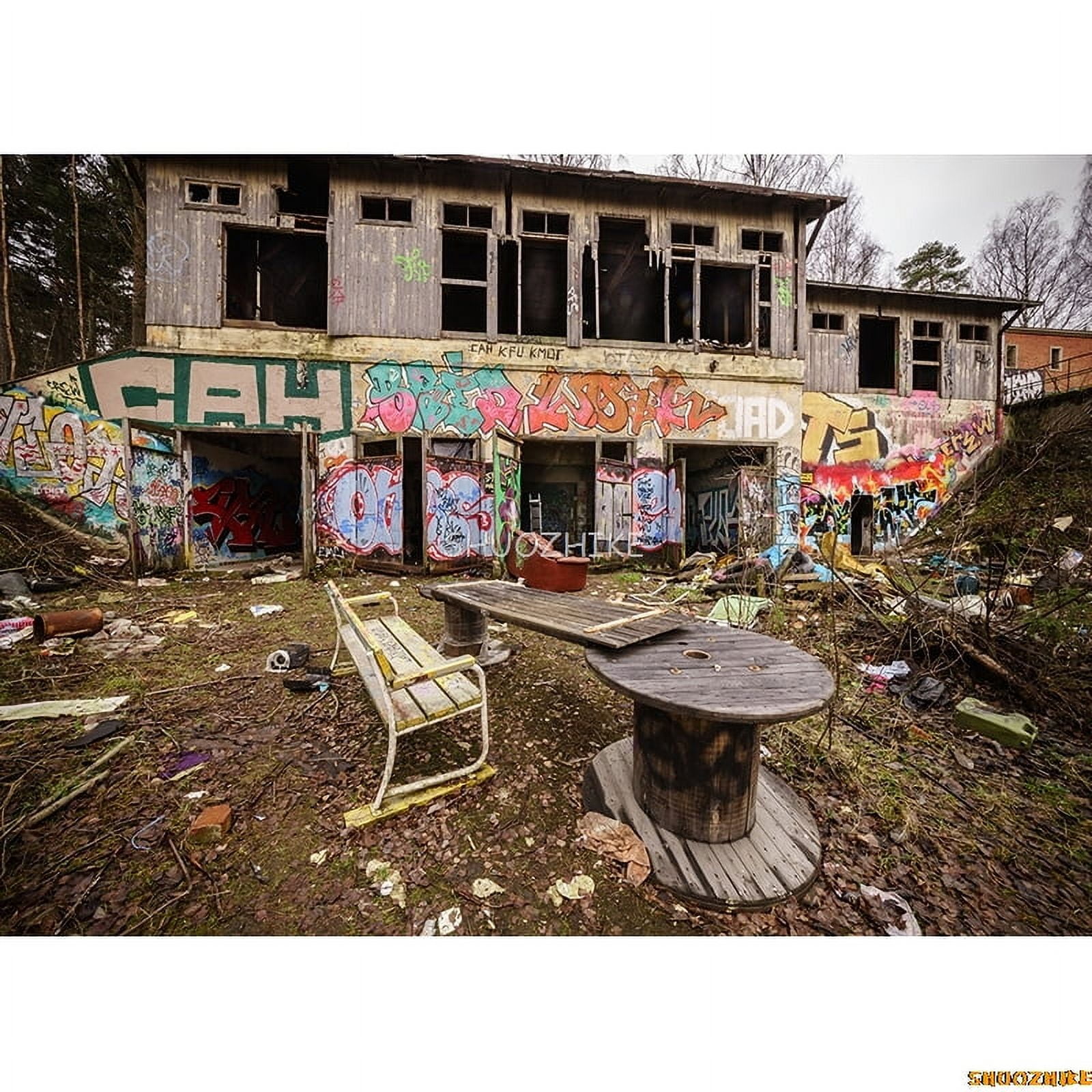 Graffiti Antique Brick Wall Photography Backdrops Props Cemt Texture St ...