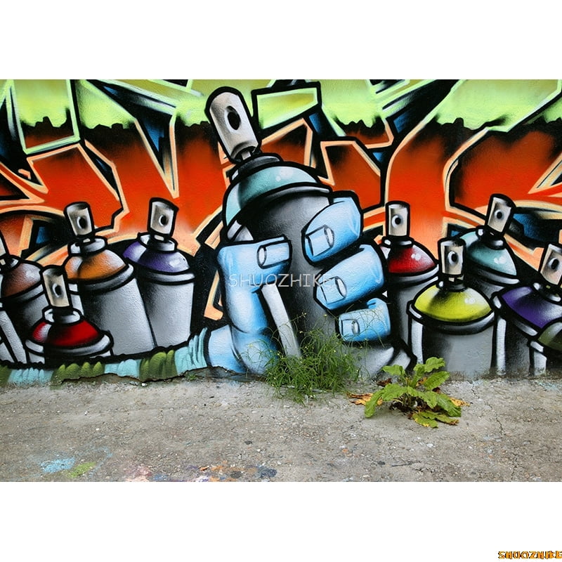 Graffiti Antique Brick Wall Photography Backdrops Props Cemt Texture St ...