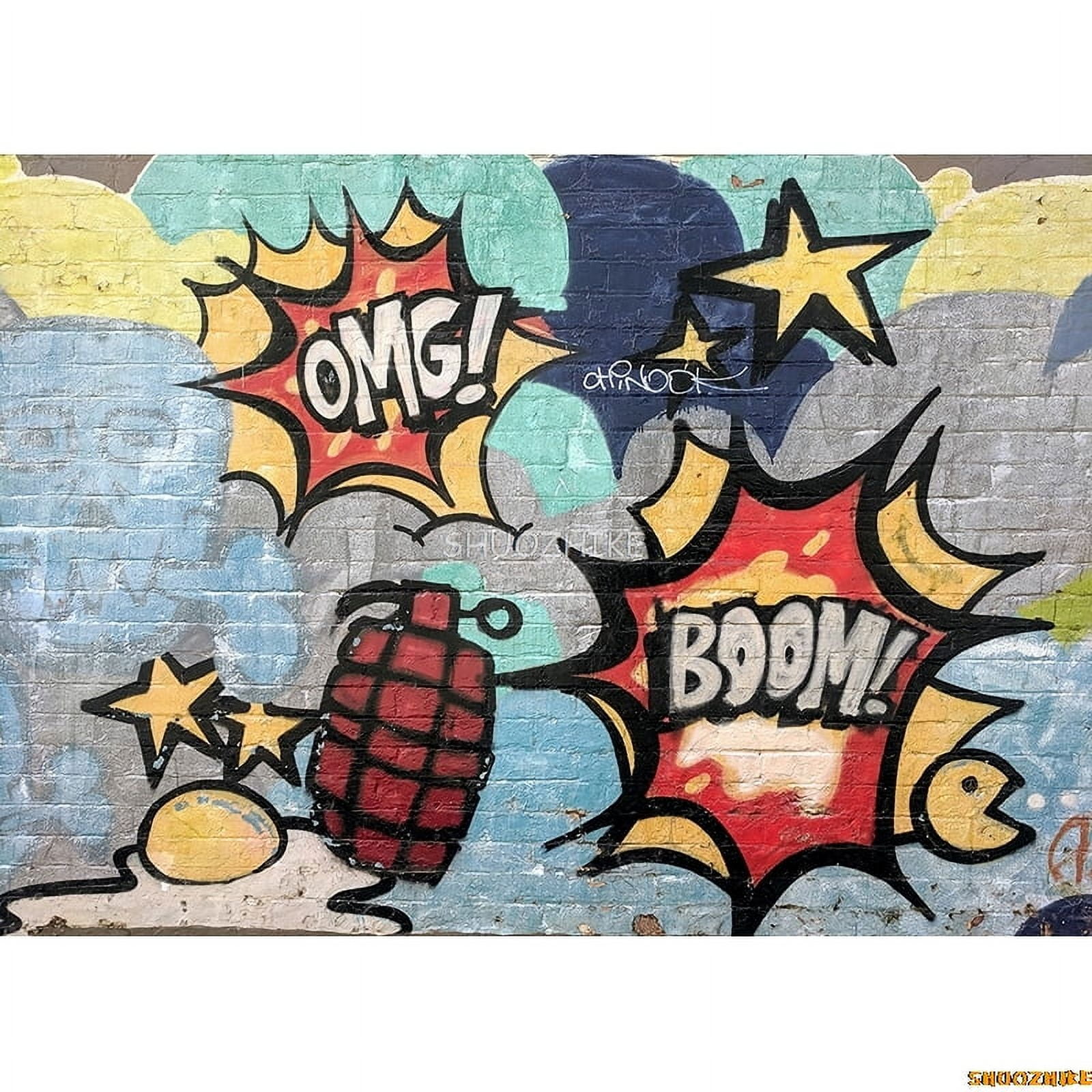 Graffiti Antique Brick Wall Photography Backdrops Props Cemt Texture St ...