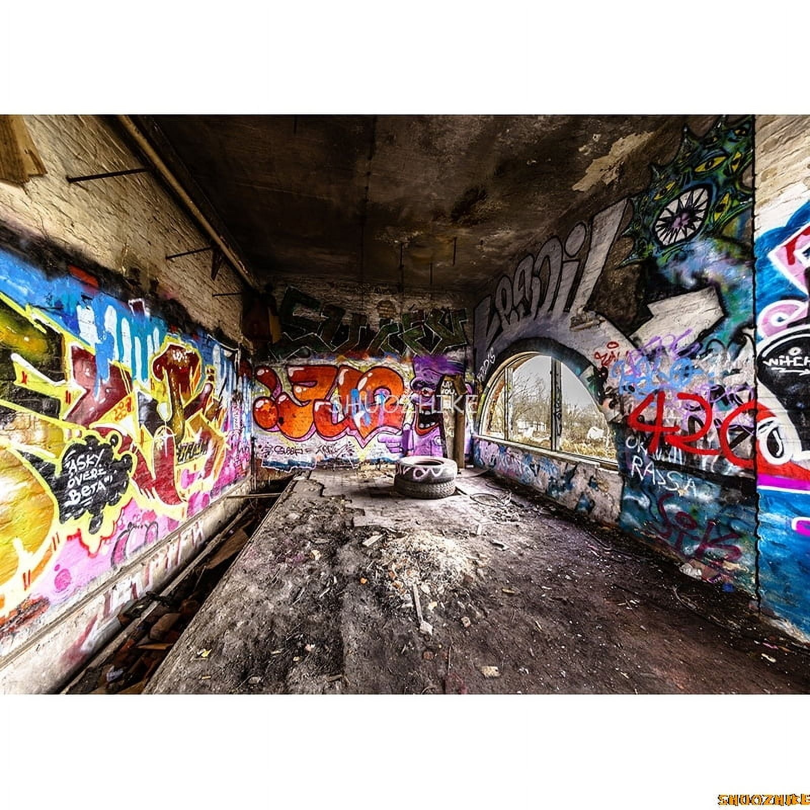Graffiti Antique Brick Wall Photography Backdrops Props Cemt Texture St ...